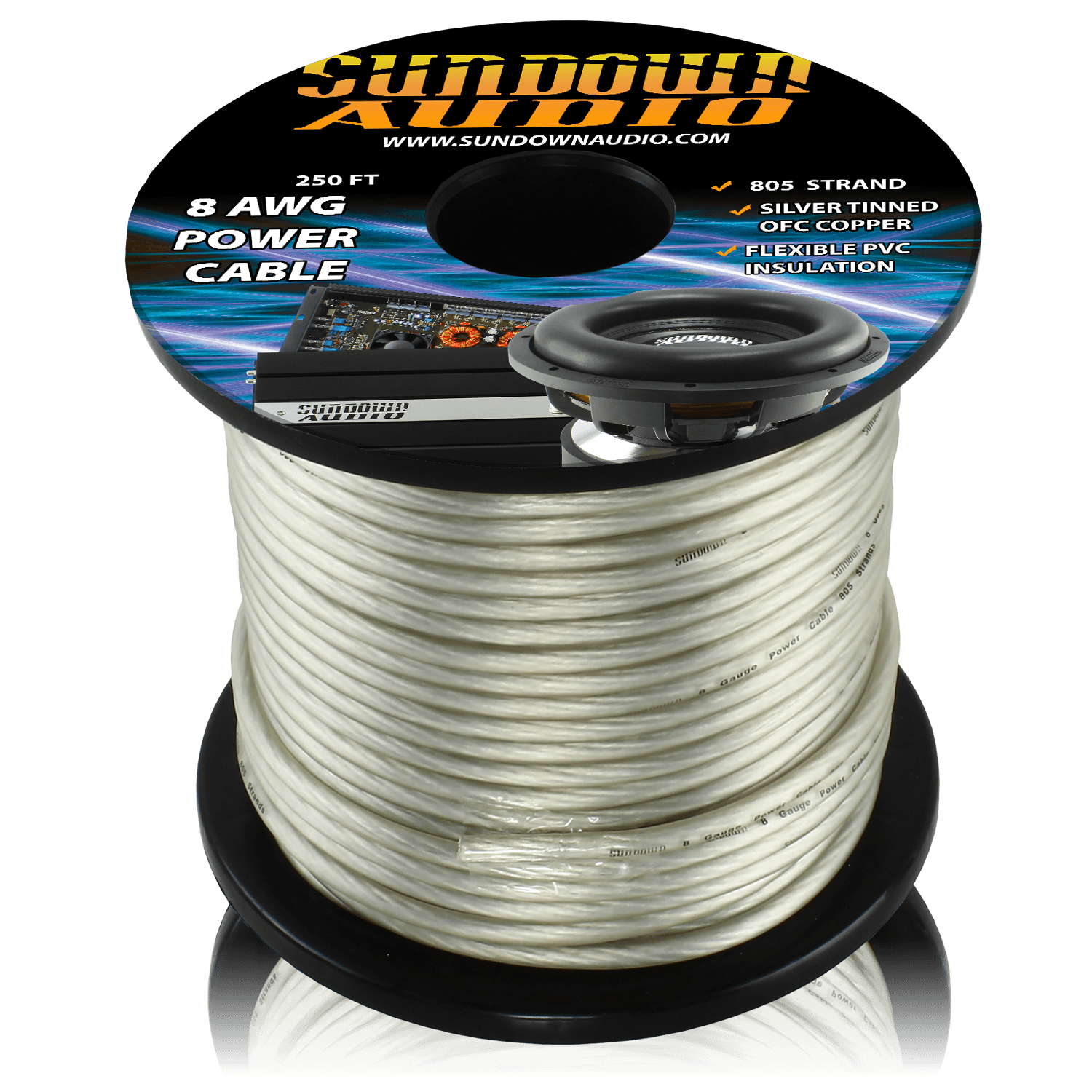 Sundown Audio 8 Gauge Cable – CarStereoWarehouse